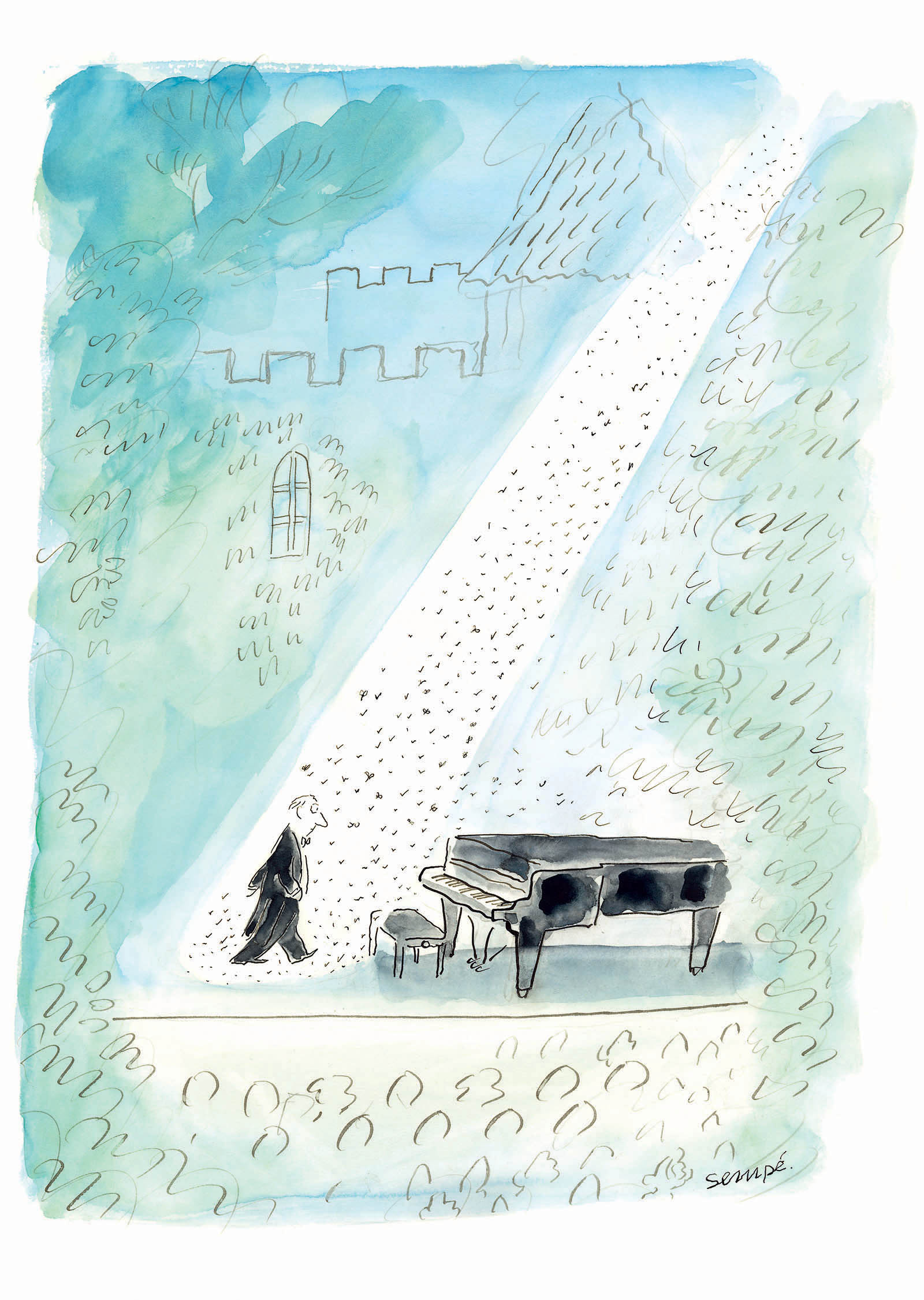 Jean-Jacques Sempé exposition 2017 | Galerie Martine Gossieaux